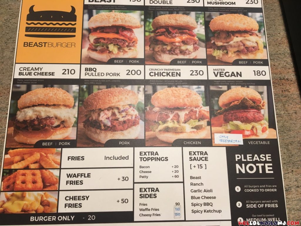 Beast Burger Chiang Mai Review - Hello Thailand